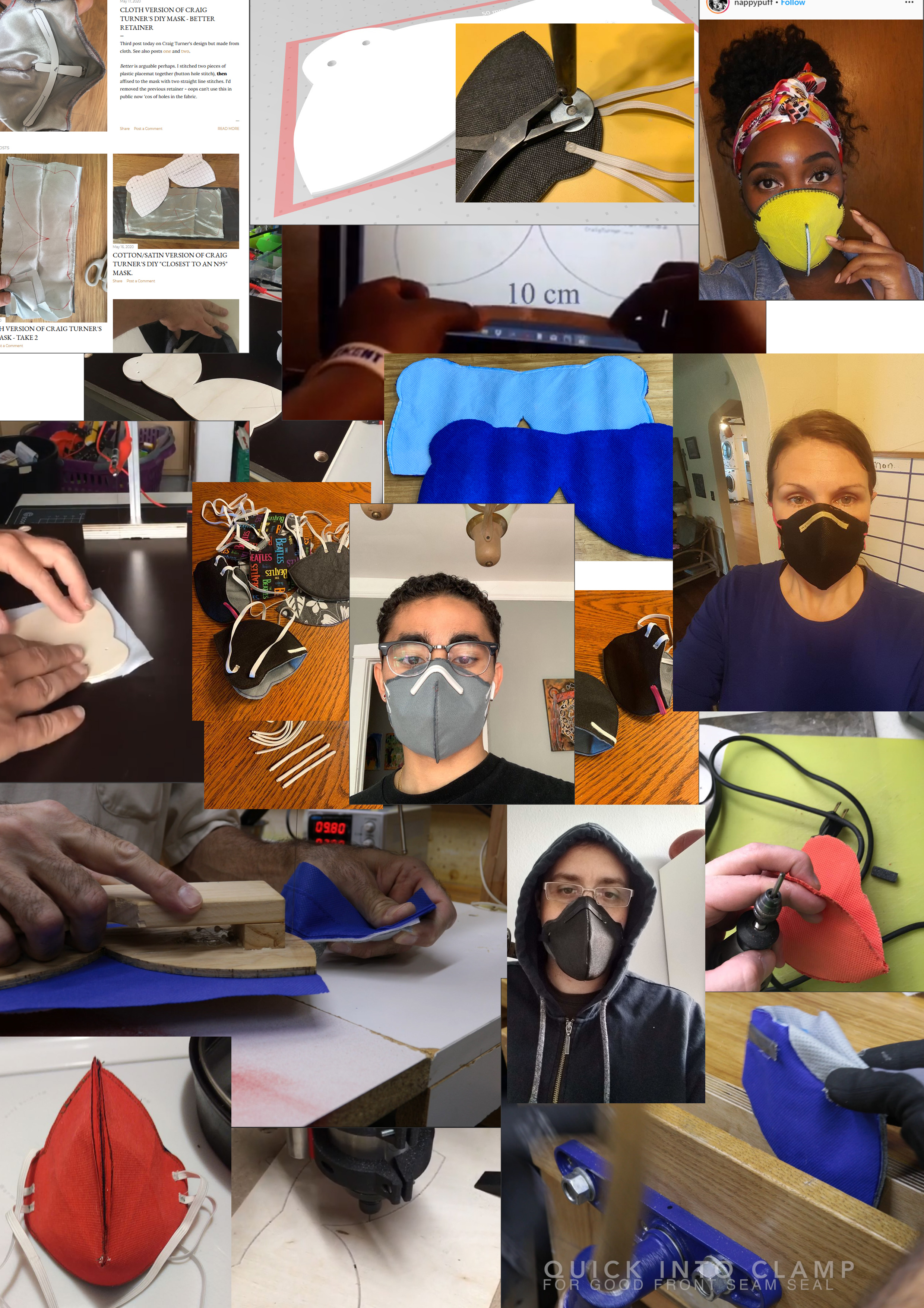 Compilation of Face Masks People have made the face mask | Craig Turner
